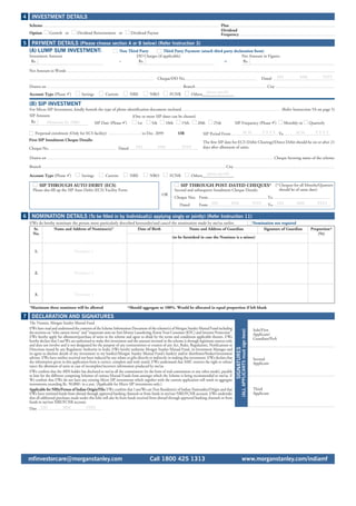 Morgan stanley mutual fund common application form with kim | PDF