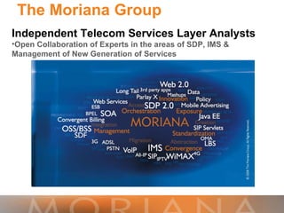 Moriana for Huawei SDP Workshop | PPT
