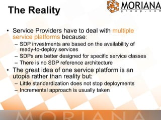 Moriana for Huawei SDP Workshop | PPT