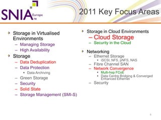 SNIA – Standard e scenari per il Cloud Storage | PDF