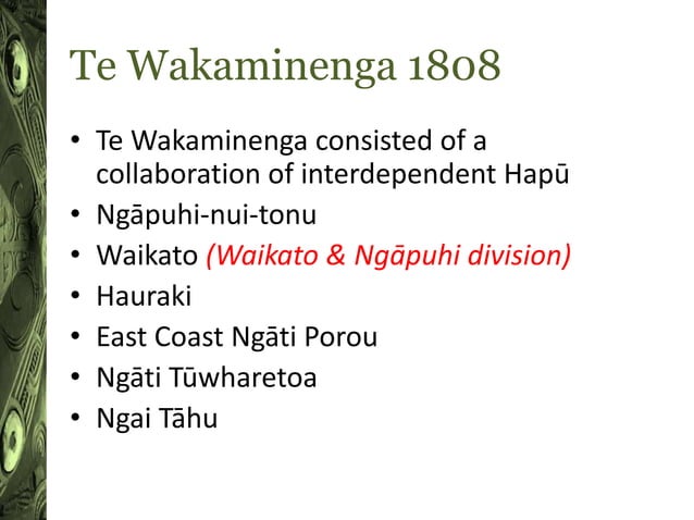 Māori experiences of historical intergenerational trauma | PPTX