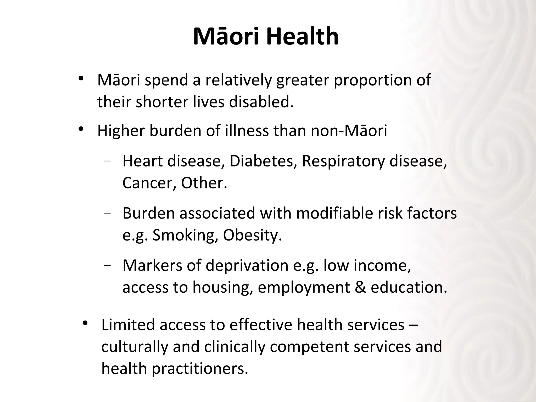 Māori health disparities | PDF