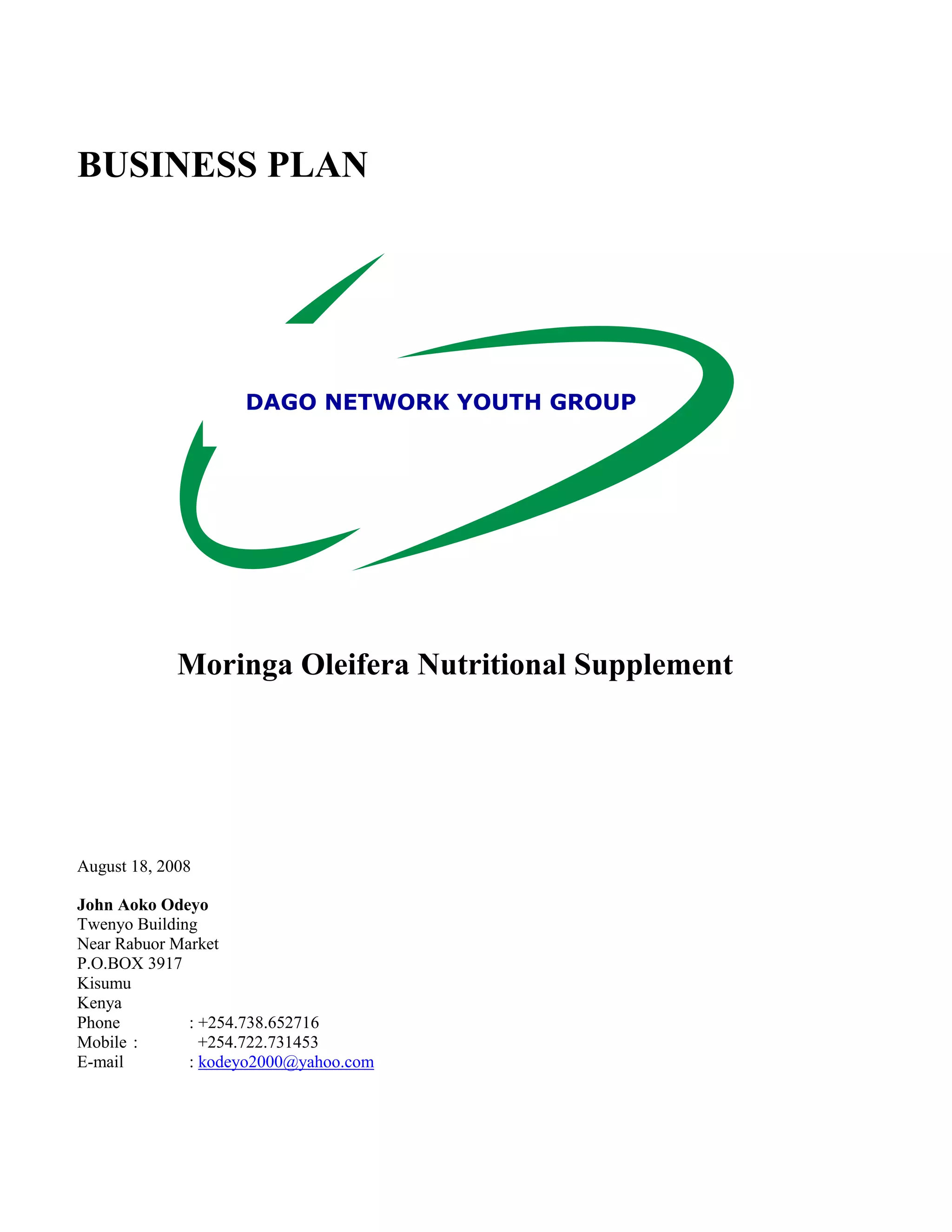 Moringa business-plan | PDF