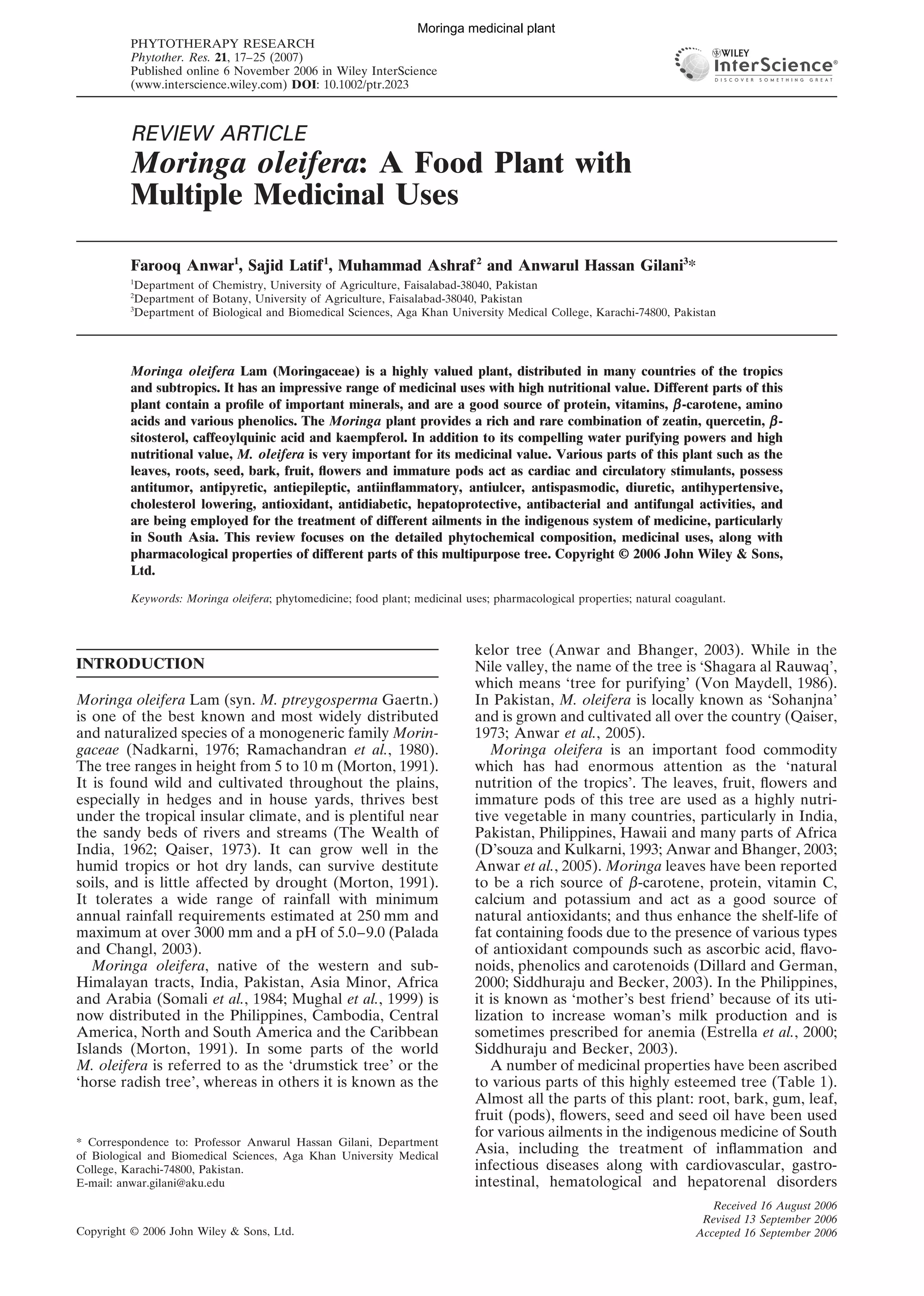 Moringa multiple medicinal_uses | PDF