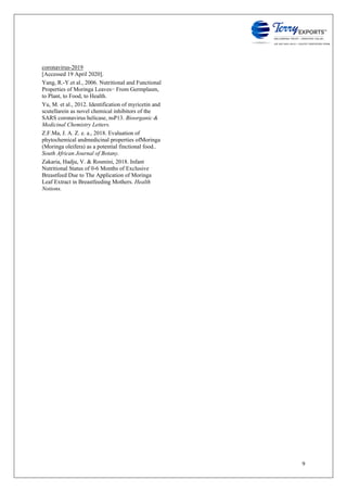 Moringa research paper | PDF | Herbs and Supplements | Alternative Medicine