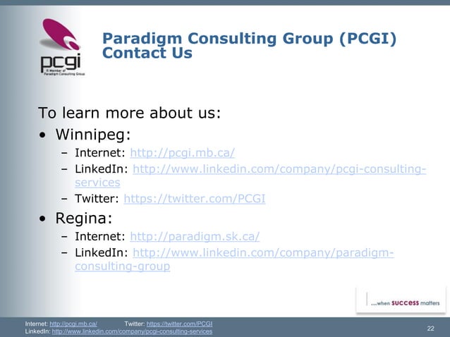 M_o_R Management of Risk Overview Paradigm Consulting Group (PCGI ...