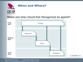 M_o_R Management of Risk Overview Paradigm Consulting Group (PCGI) | PDF
