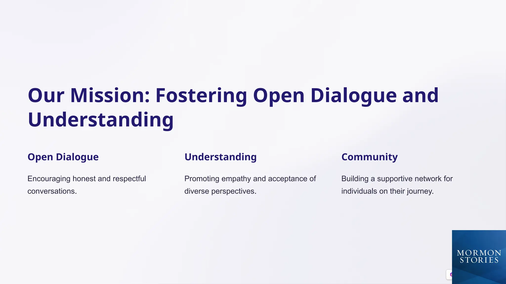 Mormon Stories Community Exploring Faith Without Judgment | PPTX