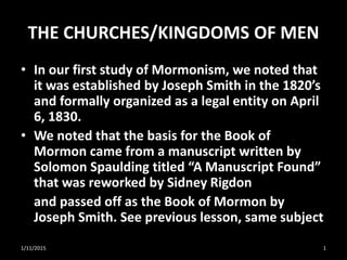Mormonism #2 | PPTX | Christianity | Religion & Spirituality