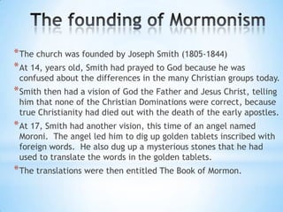 Mormonism | PPTX
