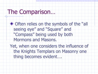 Mormons, Temples, And Masonry | PPT