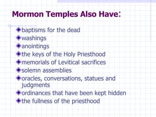 Mormons, Temples, And Masonry | PPT
