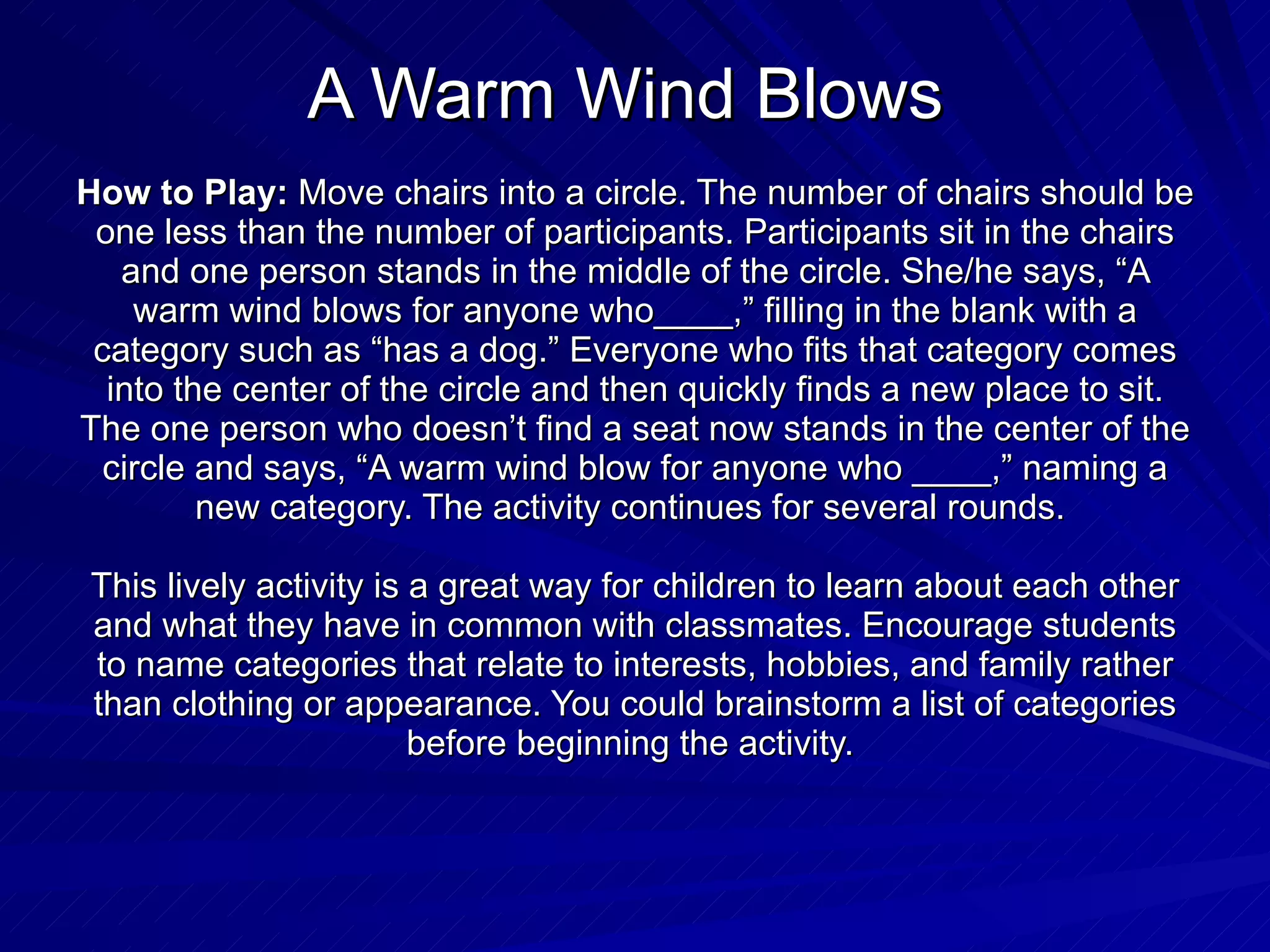 Morning Meeting Activites | PPT