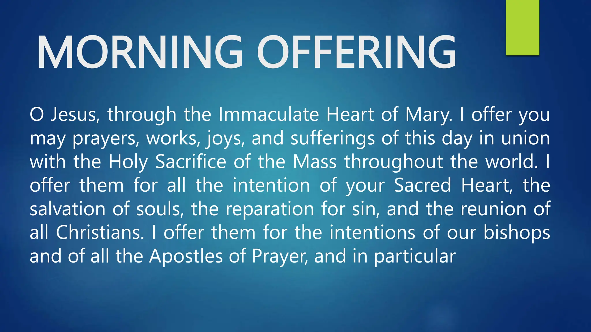 MORNING-PRAISE.pptx prayerful prayers and | PPTX