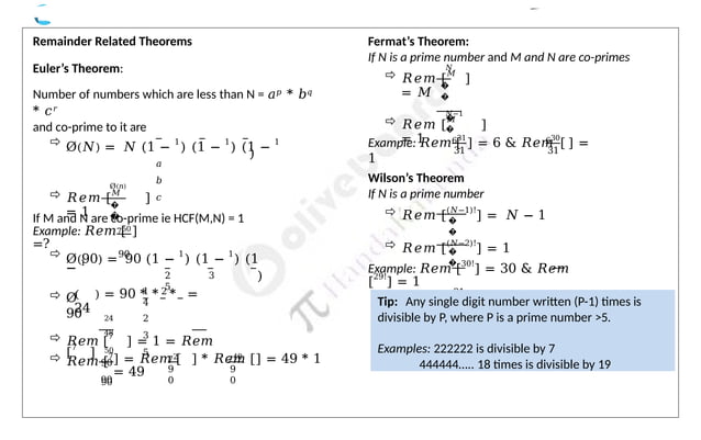 All short tricks of quantitative aptitude | PPTX | Physics | Science