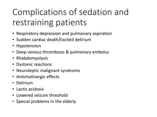 Approach to a patients with Acute Behavioural Disturbance in Emergency ...