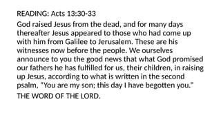 Morning Prayer for Retreat and Recollections | PPTX
