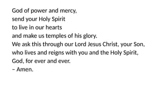 Morning Prayer for Retreat and Recollections | PPTX