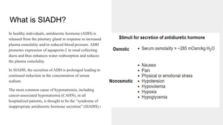 Hyponatremia differentials like SIADH Euvolemic HypoNa | PPTX