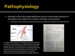 Ocular Chemical Burns - Pathophysiology and Evidence-Based Treatment | PPTX