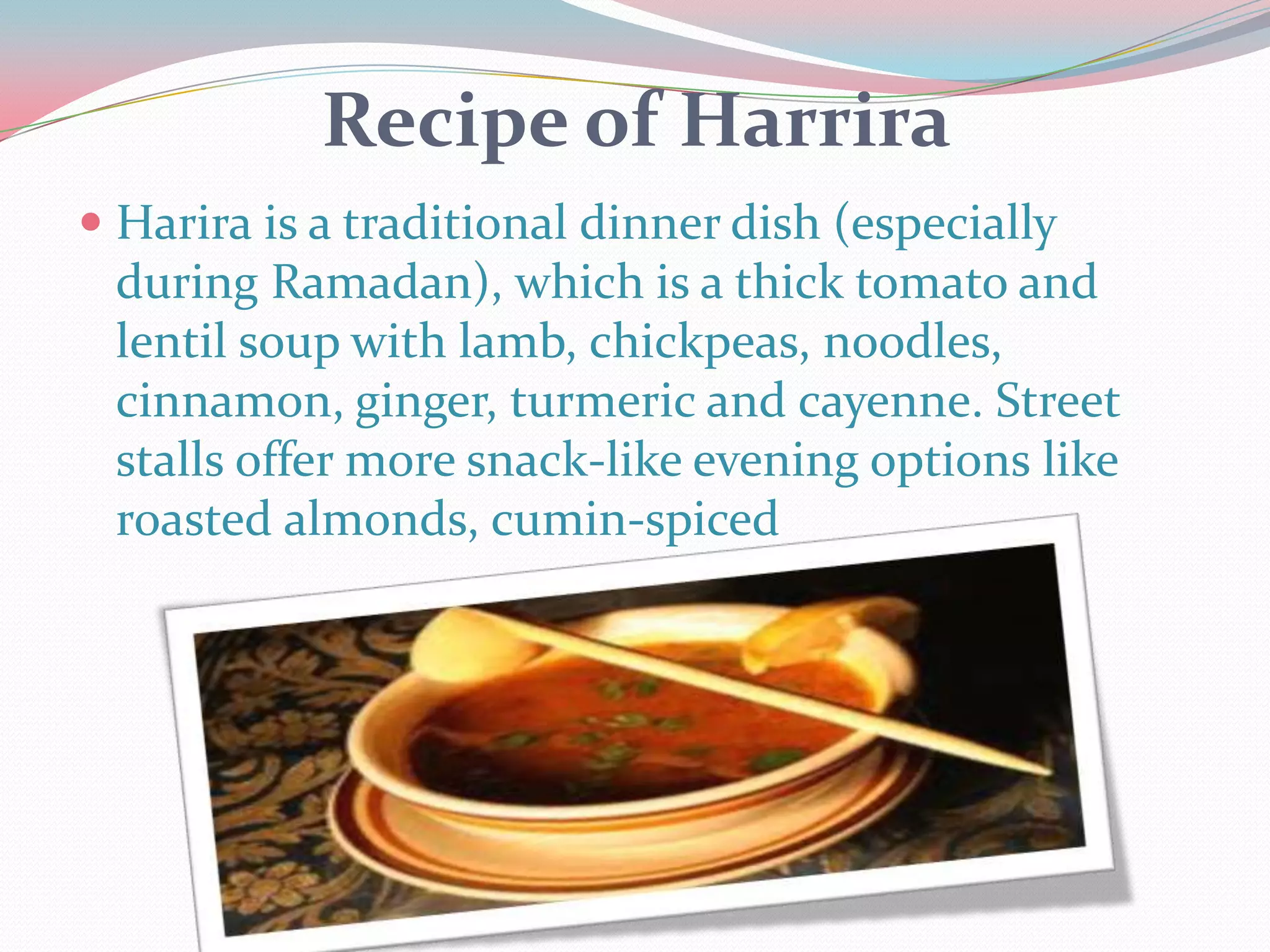 Moroccan food, tradion, and culturl | PPTX