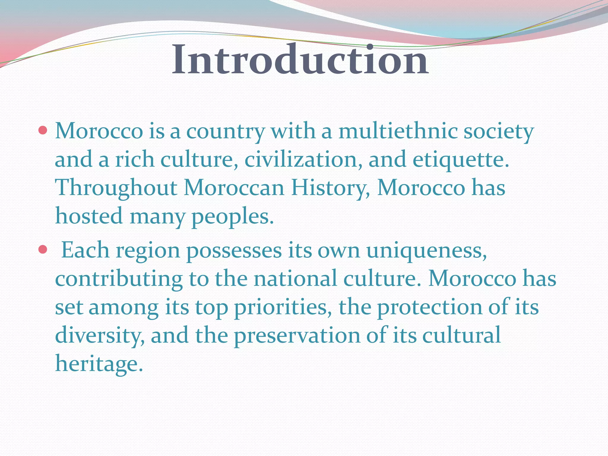Moroccan food, tradion, and culturl | PPTX