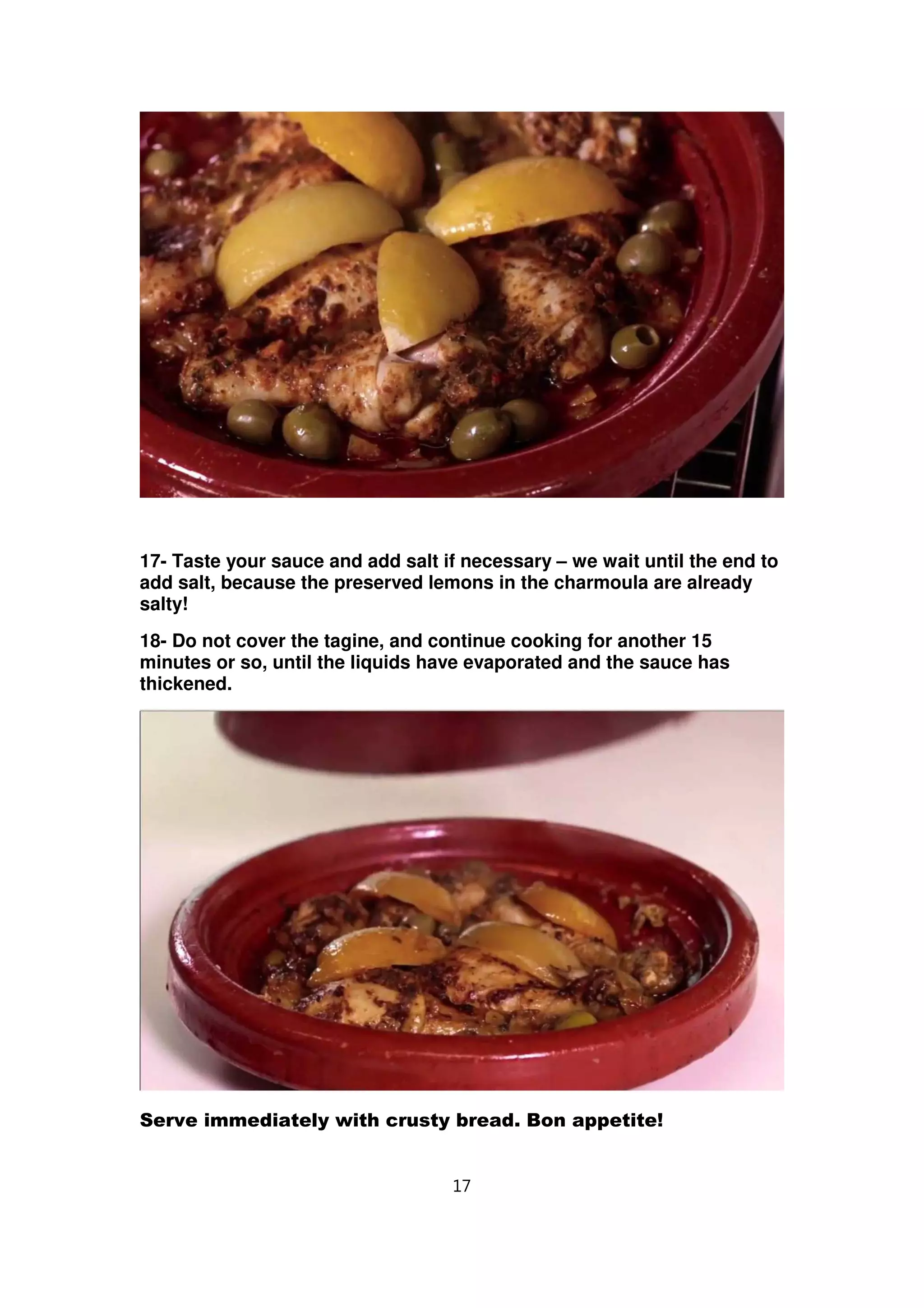 Moroccan tagine - how to make a moroccan chicken tagine | PDF