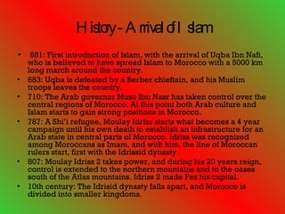 Morocco History Pres. | PPT