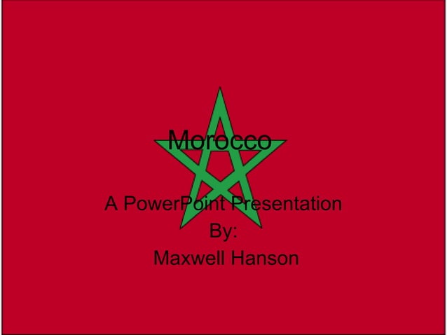Morocco Part I | PPT
