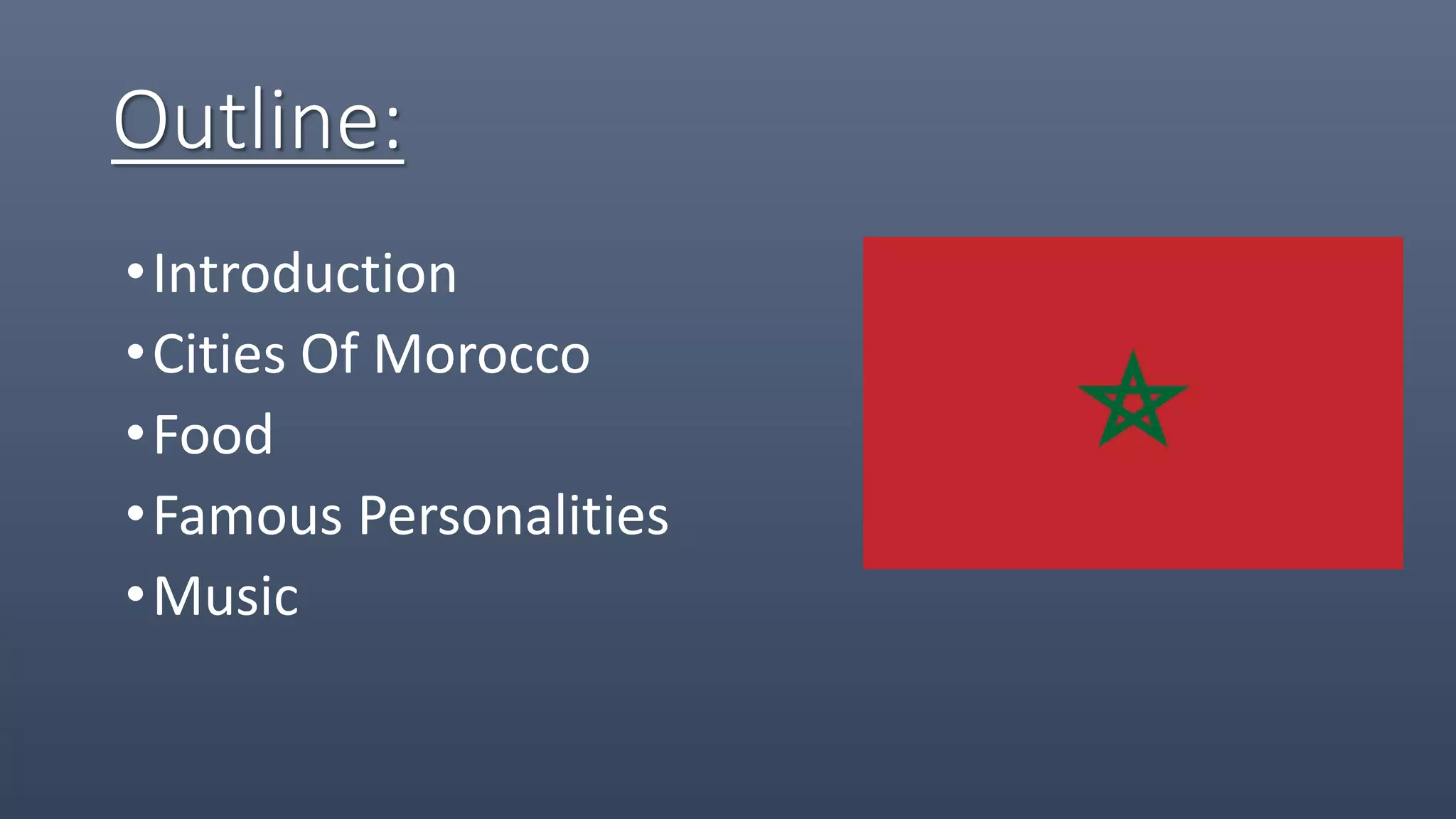 Morocco presentation | PPTX