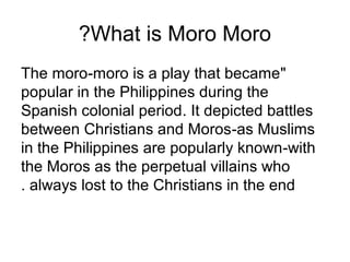 Moro moro | PPT