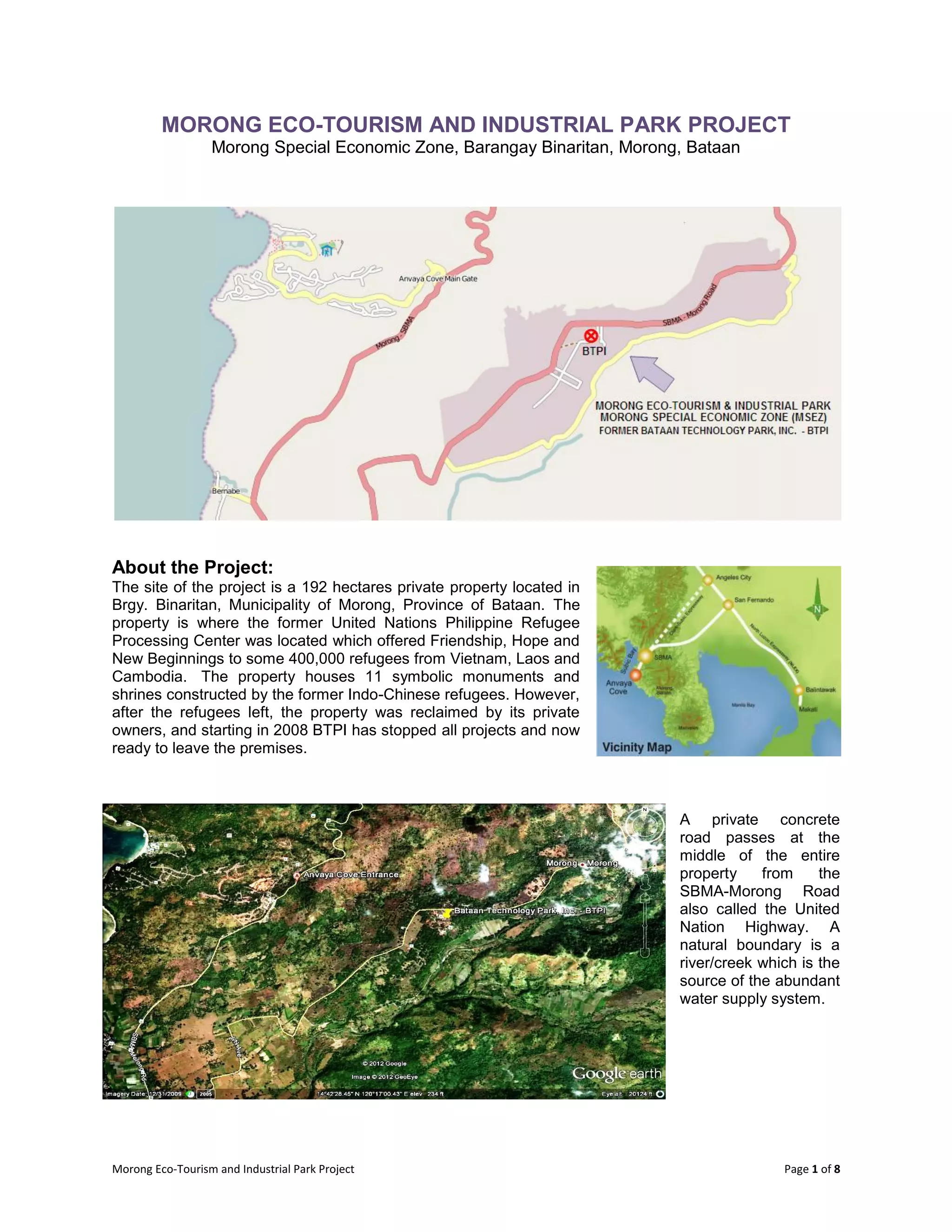 Morong Bataan Eco-Tourism & Industrial Park For Sale | PDF