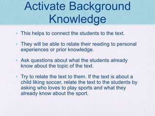 Reading Strategies: Before, During, and After | PPTX