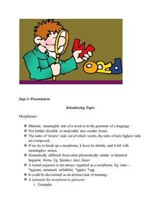Morpheme and its types in detail | DOCX