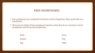 Morpheme | PPT