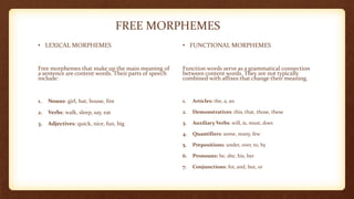 Morpheme | PPT