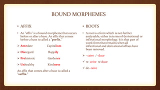 Morpheme | PPT