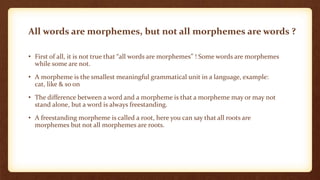 Morpheme | PPTX