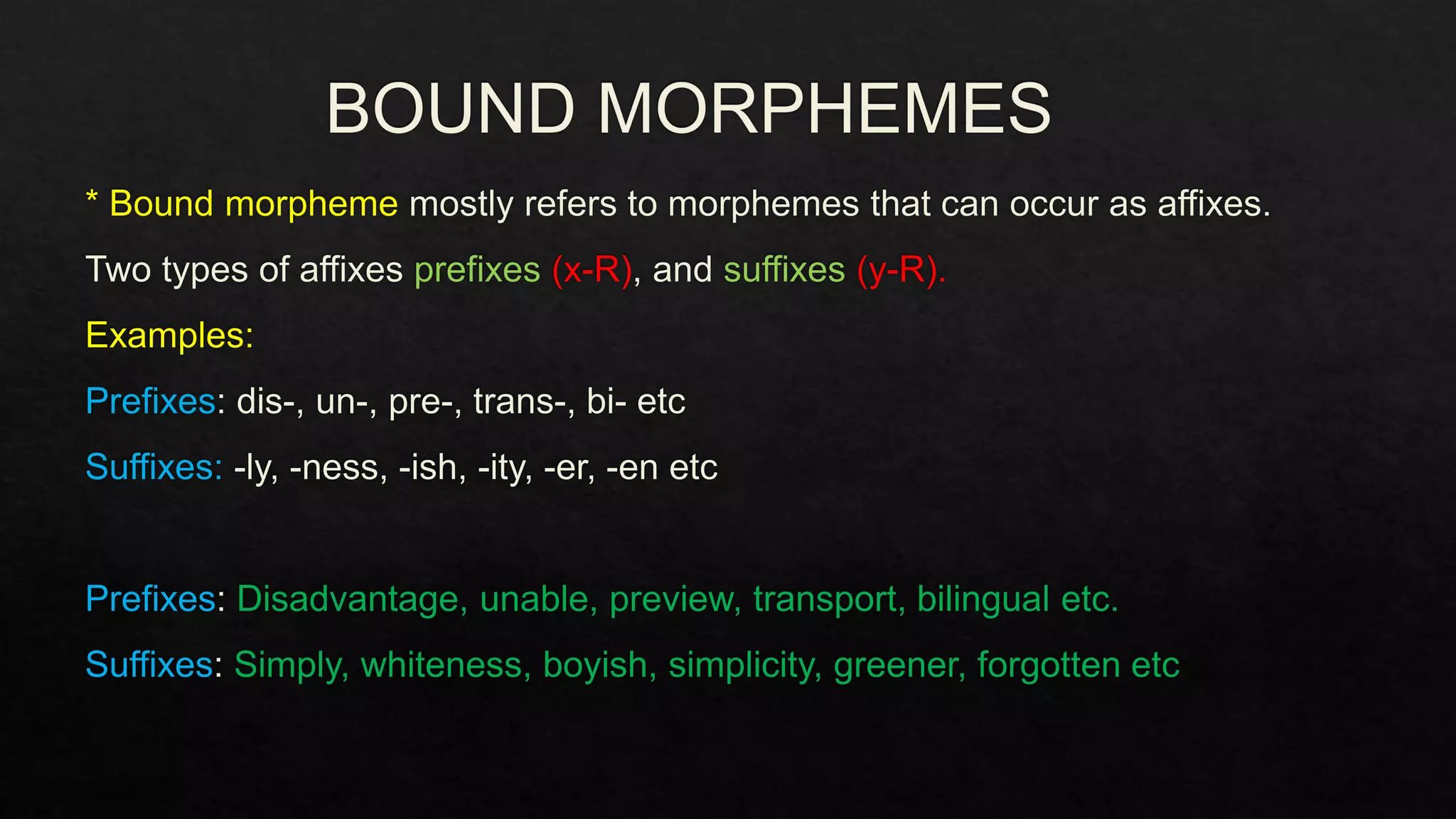 Morpheme, morph and allomorph | PPTX