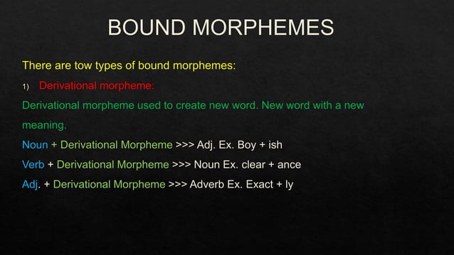 Morpheme, morph and allomorph | PPTX