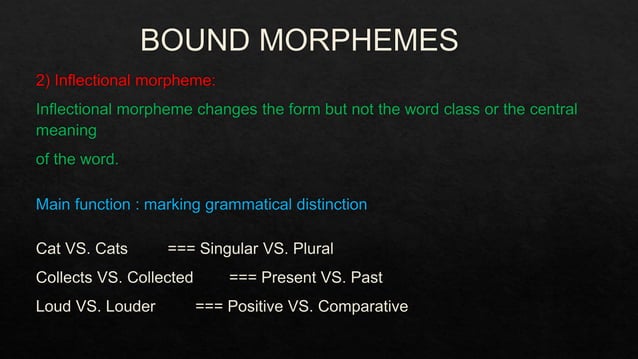 Morpheme, morph and allomorph | PPTX