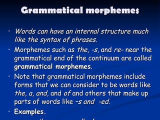 Morphemes | PPT