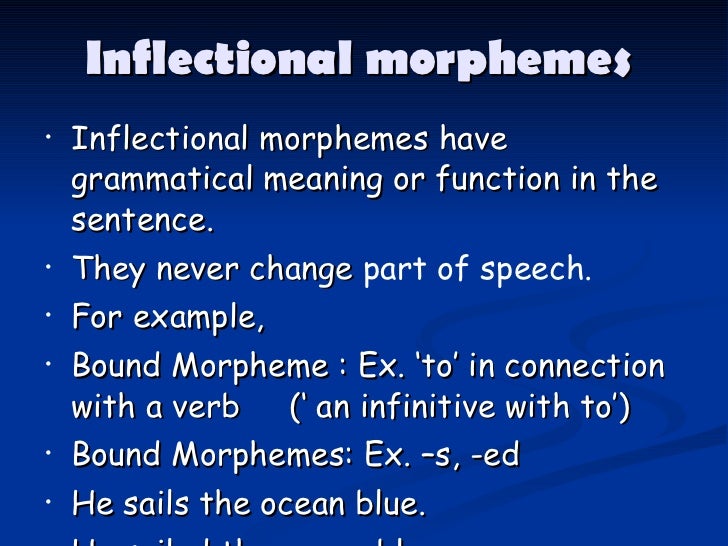 Morphemes