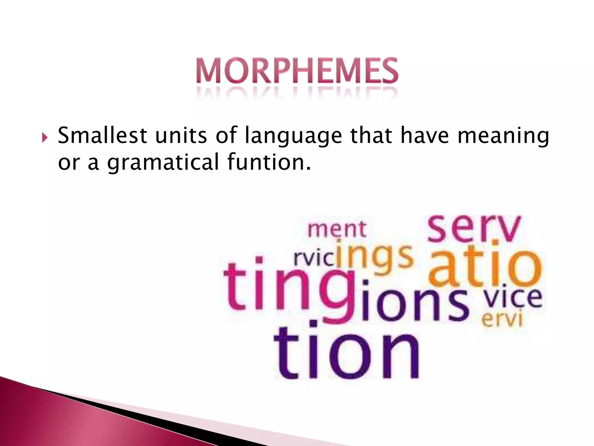 Morphemes correct | PPTX