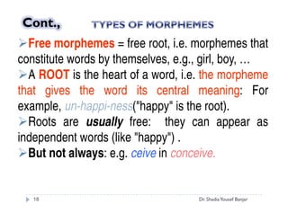 Morphemes lane333-dr-shadiay-banjar-pptx-110930170415-phpapp02 | PPT
