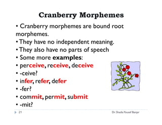 Morphemes lane333-dr-shadiay-banjar-pptx-110930170415-phpapp02 | PDF