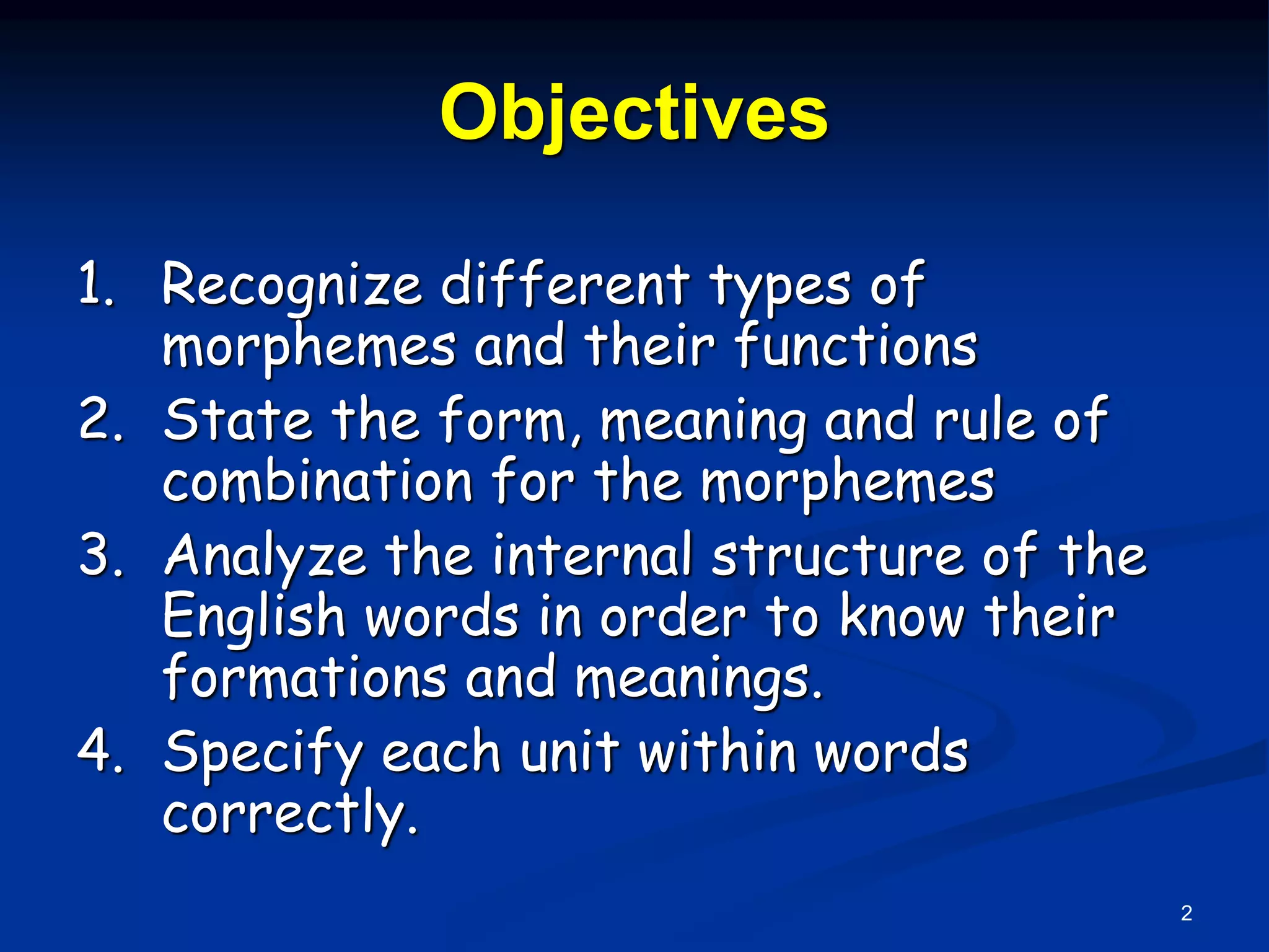 Morphemes & Types of morphemes | PPT | Geology | Science