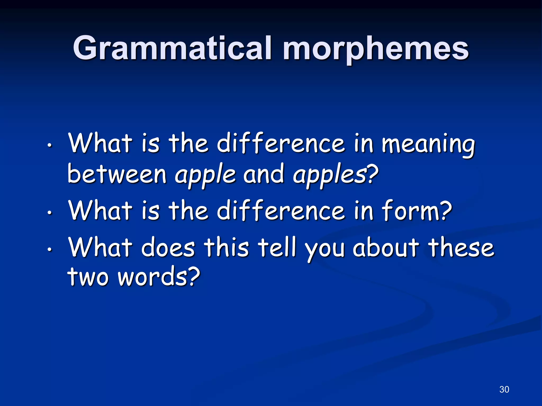 Morphemes & Types of morphemes | PPT | Geology | Science