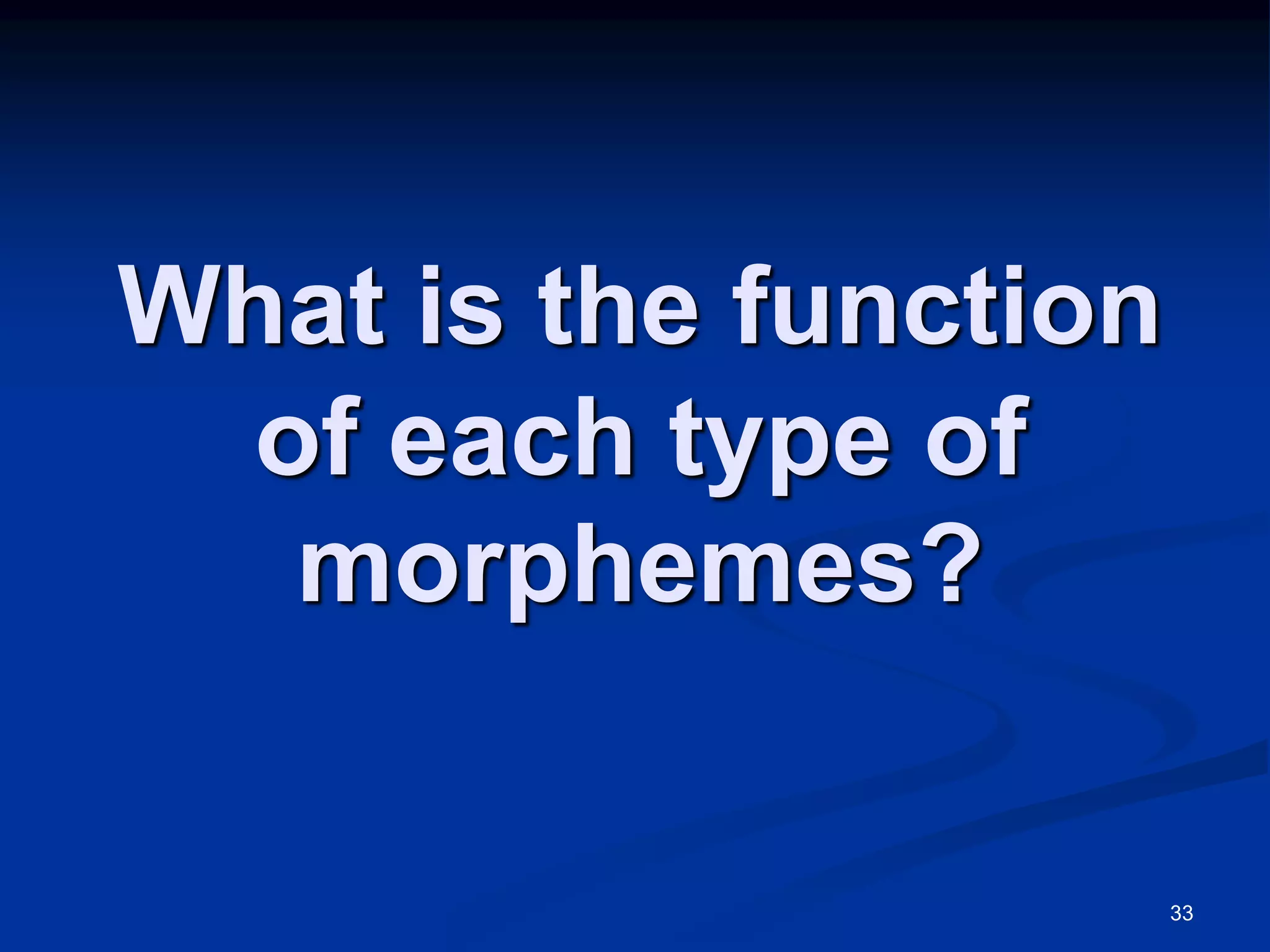 Morphemes & Types of morphemes | PPT