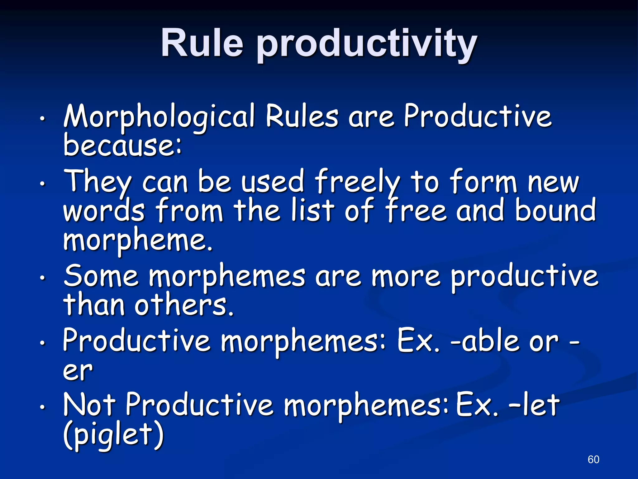 Morphemes & Types of morphemes | PPT